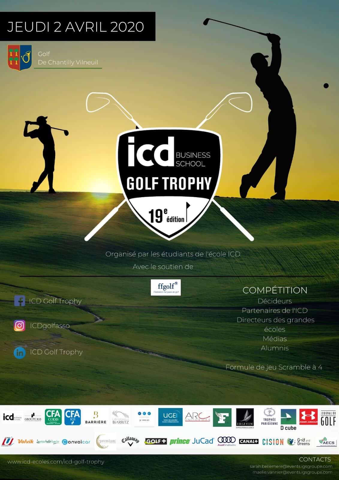 Découvrez l'ICD Golf Trophy 2020 et le Challenge des Grandes Ecoles | LPBB